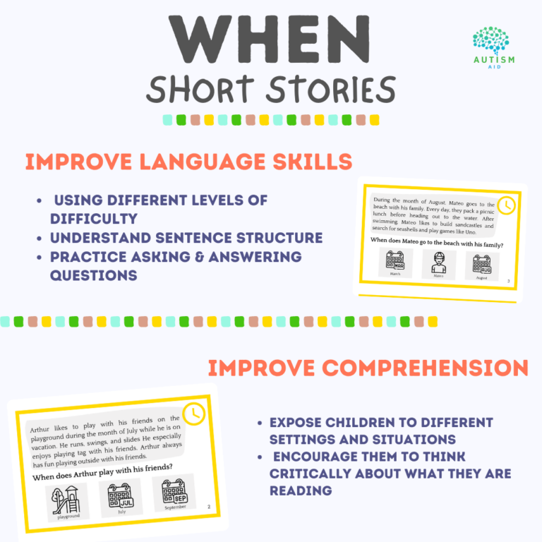 When Question Short Stories Wh Question Reading Comprehension Autism ...
