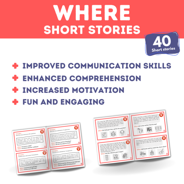 Where Question Short Stories Wh Question Auditory Reading Comprehension ...