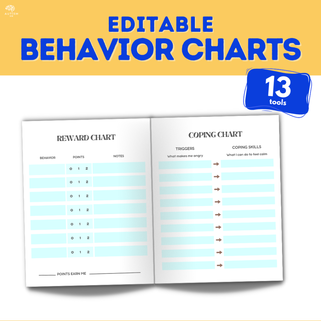 Editable Behavior Management Tracker For Kids Chart Behavior Contract ...