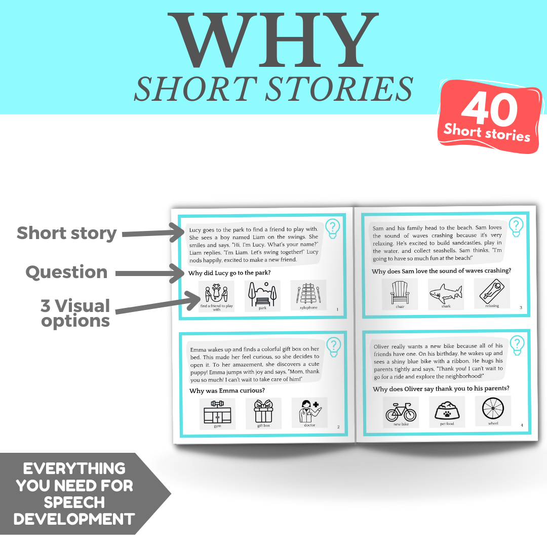Why Question Short Stories Wh Question Reading Comprehension Therapy ...