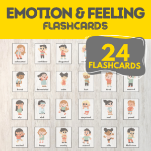 Emotion Flashcard Feeling Calm Down Emotion Regulation Montessori ...