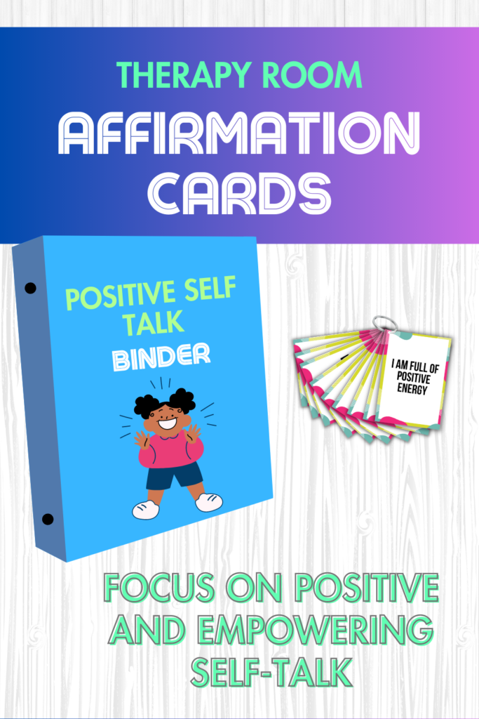 Positive Self Talk Affirmation Cards Calm Down Corner Tool Coping ...