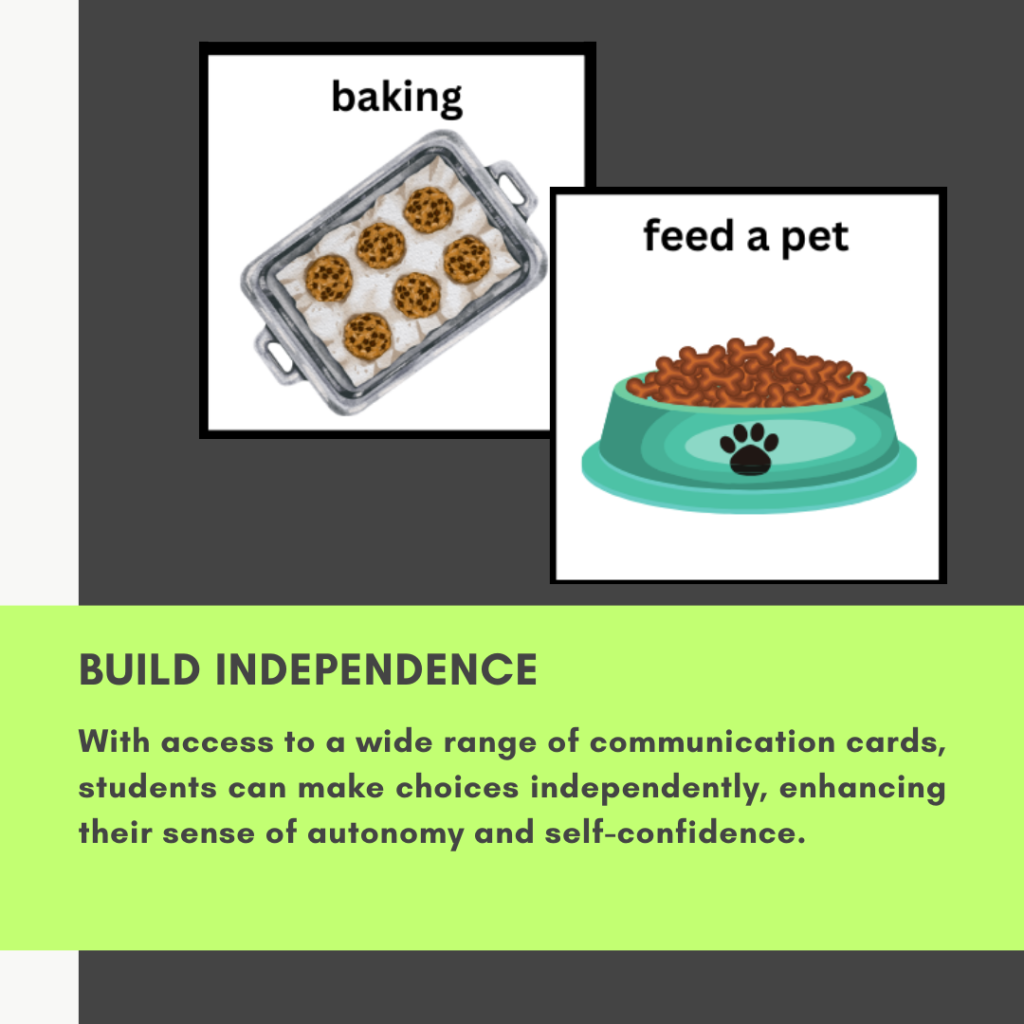 500 Communication cards starter kit Aided-Language Special Education ...
