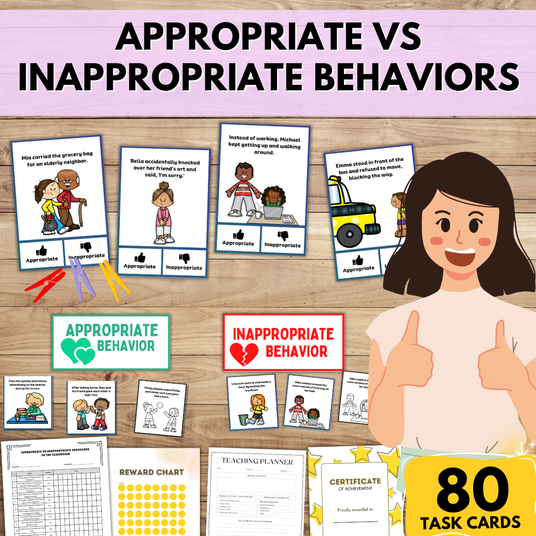Appropriate vs Inappropriate Behaviors in Autism Classrooms: Tools for Teachers - Autismaid